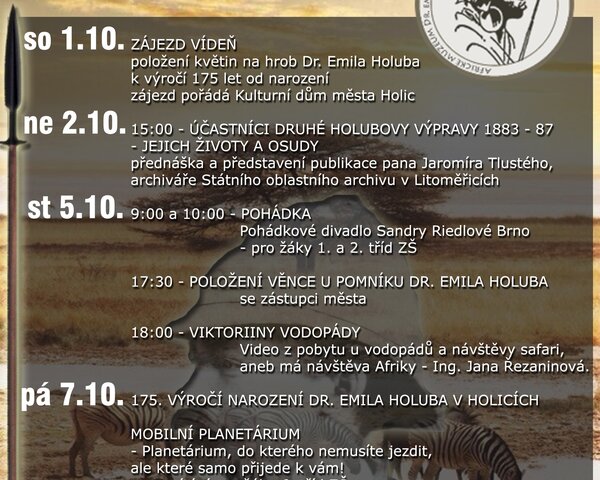 HOLUBOVY HOLICE 2022 | Africké Muzeum Dr. Emila Holuba